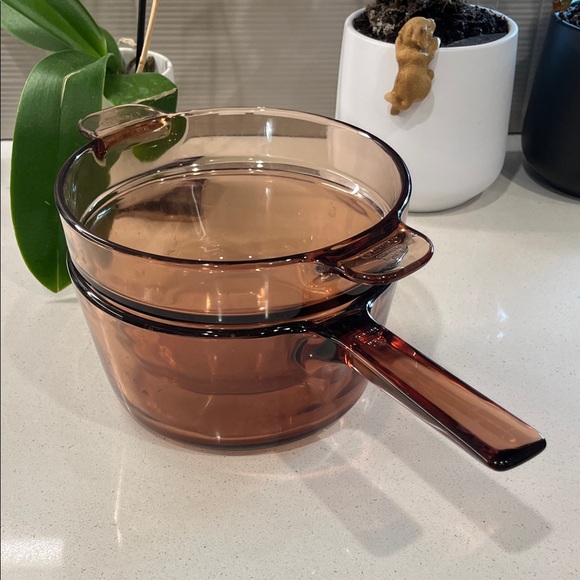Vision | Kitchen | Vision Corning V2b Amber Glass Cookware Set With Lid ...
